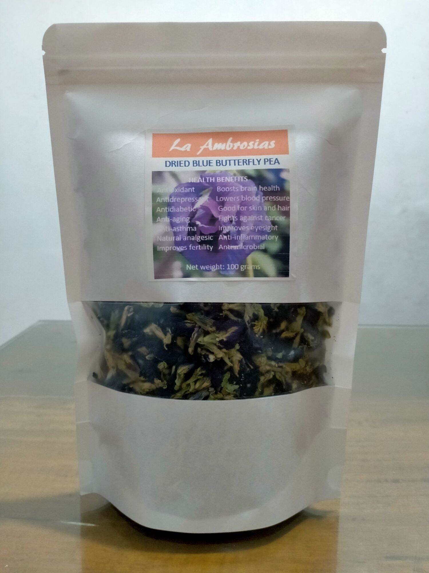 100g Blue Butterfly Pea Ternate Flower Tea Clitoria Blue Locally Grown ...