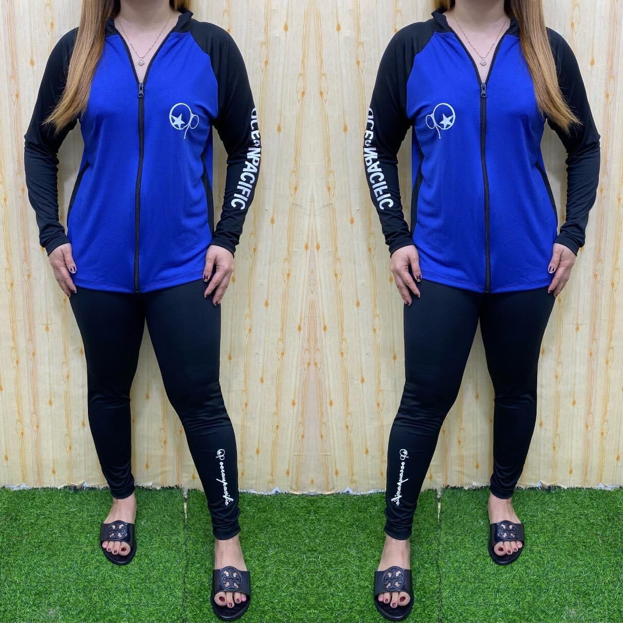 RUSH GUARD TERNO LEGGINGS WITH ZIPPER 🆓 SIZE FIT UP TO XXL ️ ️ | Lazada PH