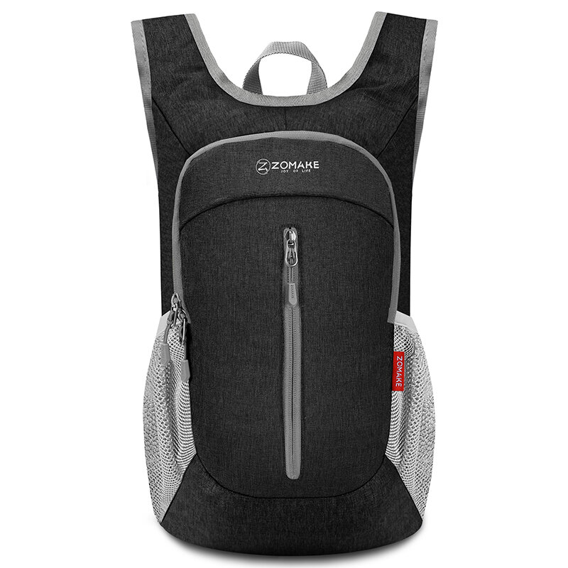 10L Foldable Waterproof Sports Grey Backpack for Outward Travel Neutral ...