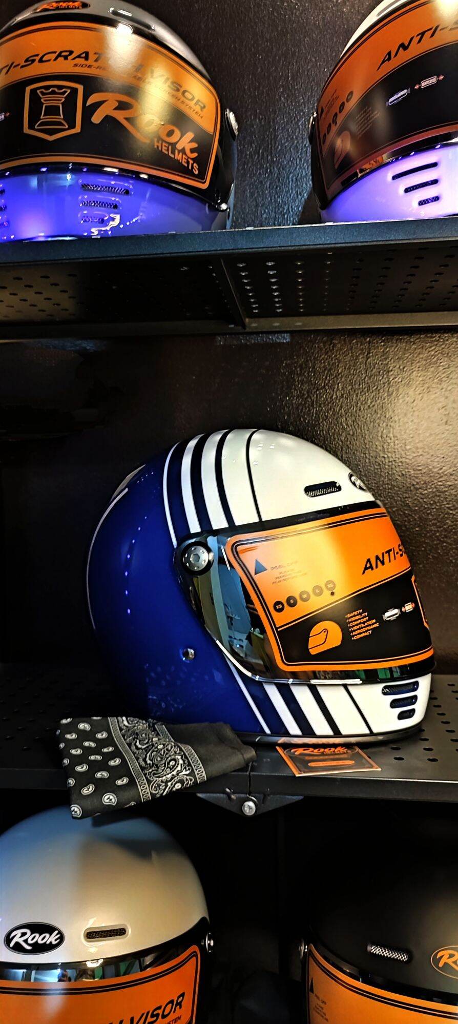 Rook helmet Mono / Graphic classic helmet with free balaclava face mask ...