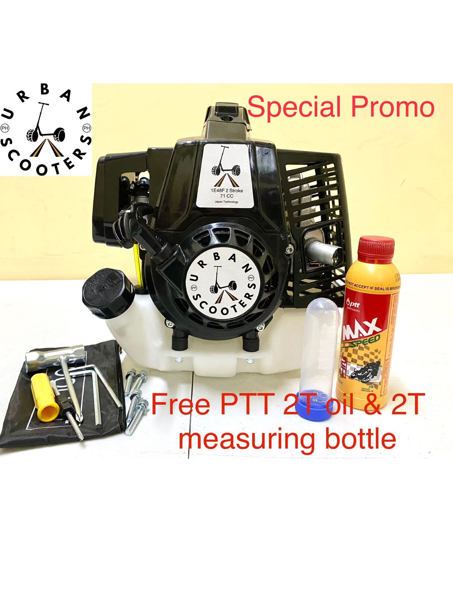 Urban engine 63cc / 71cc 1E48F 2 stroke powerful fuel efficient engine for chinaped stand up ...