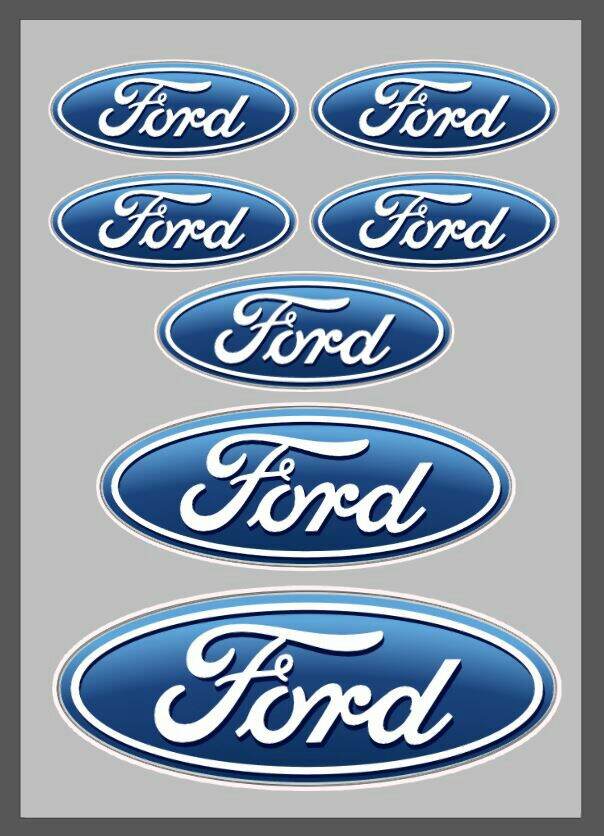 FORD LOGO DECAL STICKER A4 SIZE FOR CAR, LAPTOP AND MOTORCYCLE | Lazada PH