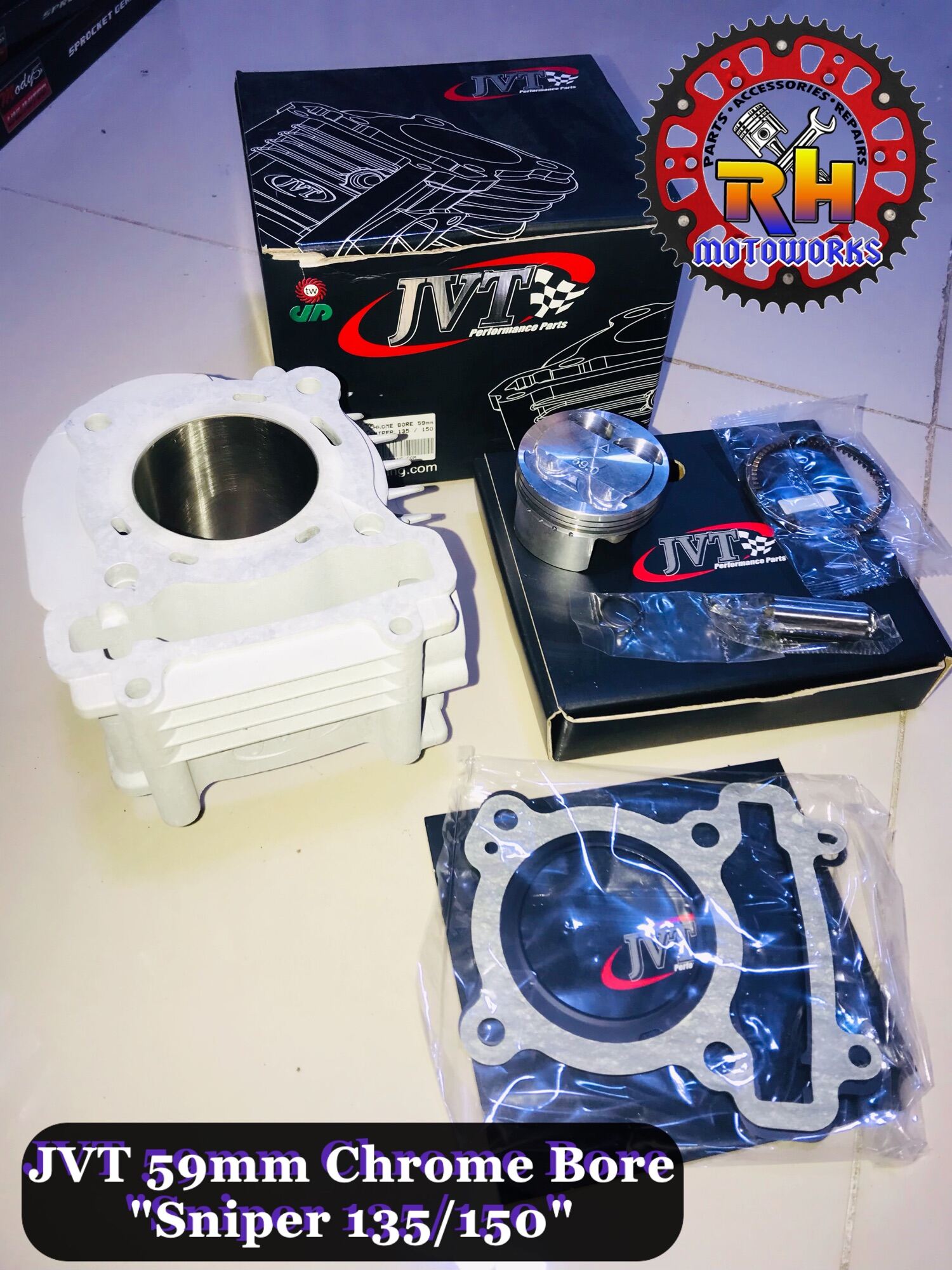 JVT Cylinder Block Sniper 135/150 (57 to 65mm) Chromebore | Lazada PH