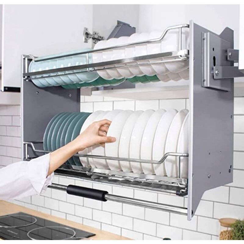 Pull-Down Wire Basket / Organizer Pull Down Shelving Kitchenware 22 ...