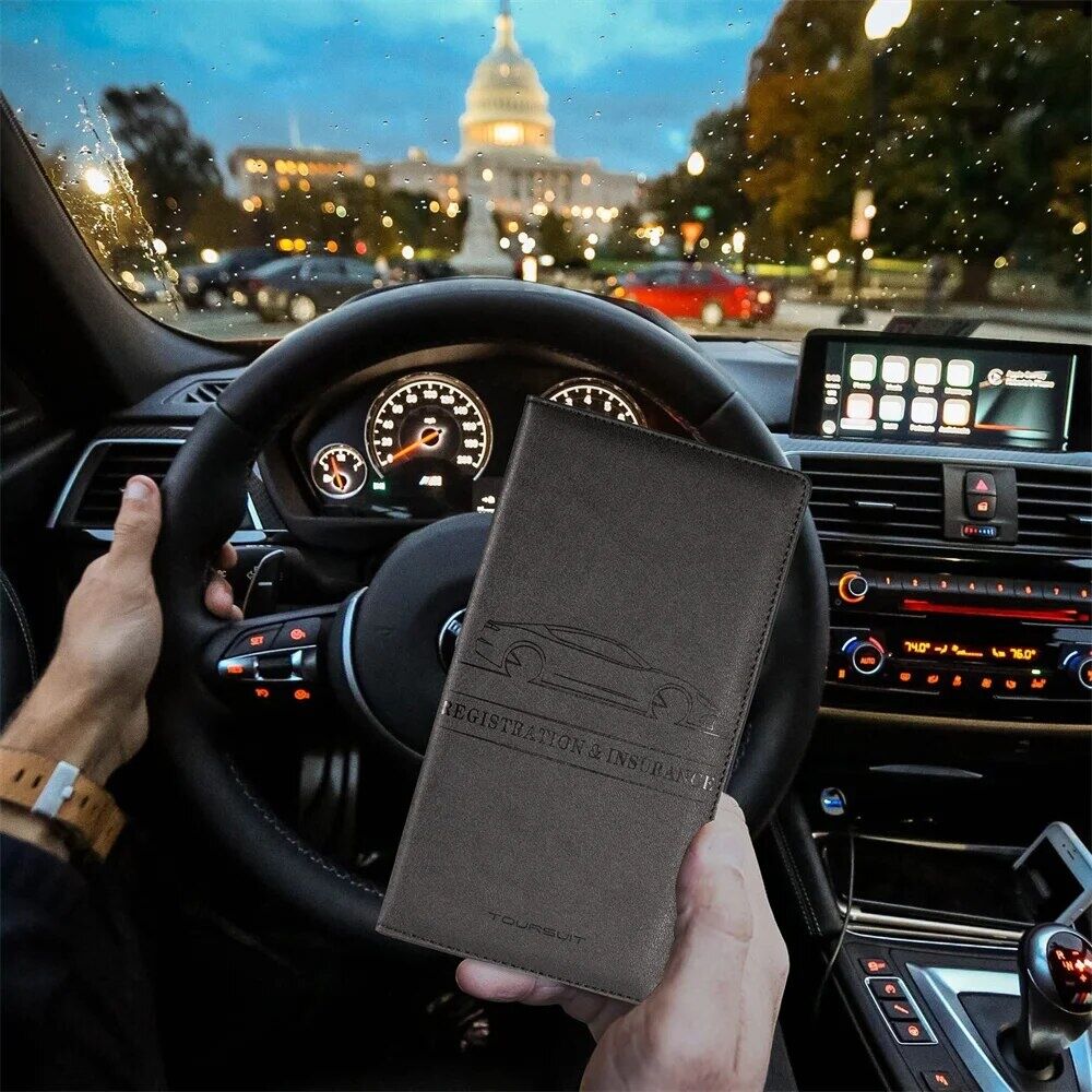 Wallet Men Passport Pu Covers Leather Black Auto Driver License Case ...