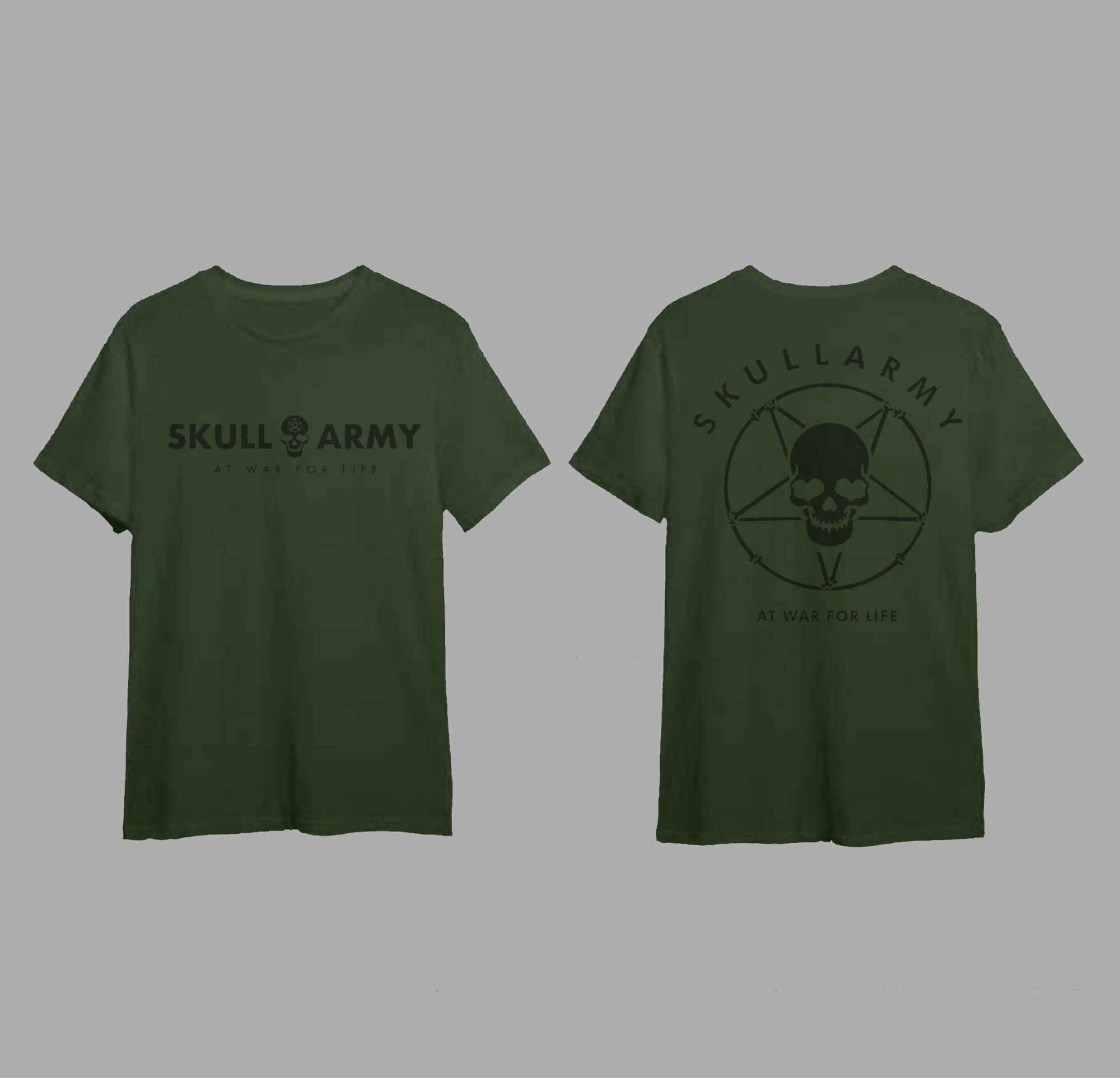 SKULL ARMY MILITARY GREEN | Lazada PH