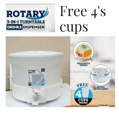 3in1 ROTARY JUICE DISPENSER/DRINKING DISPENSER/WATER DISPENSER ...