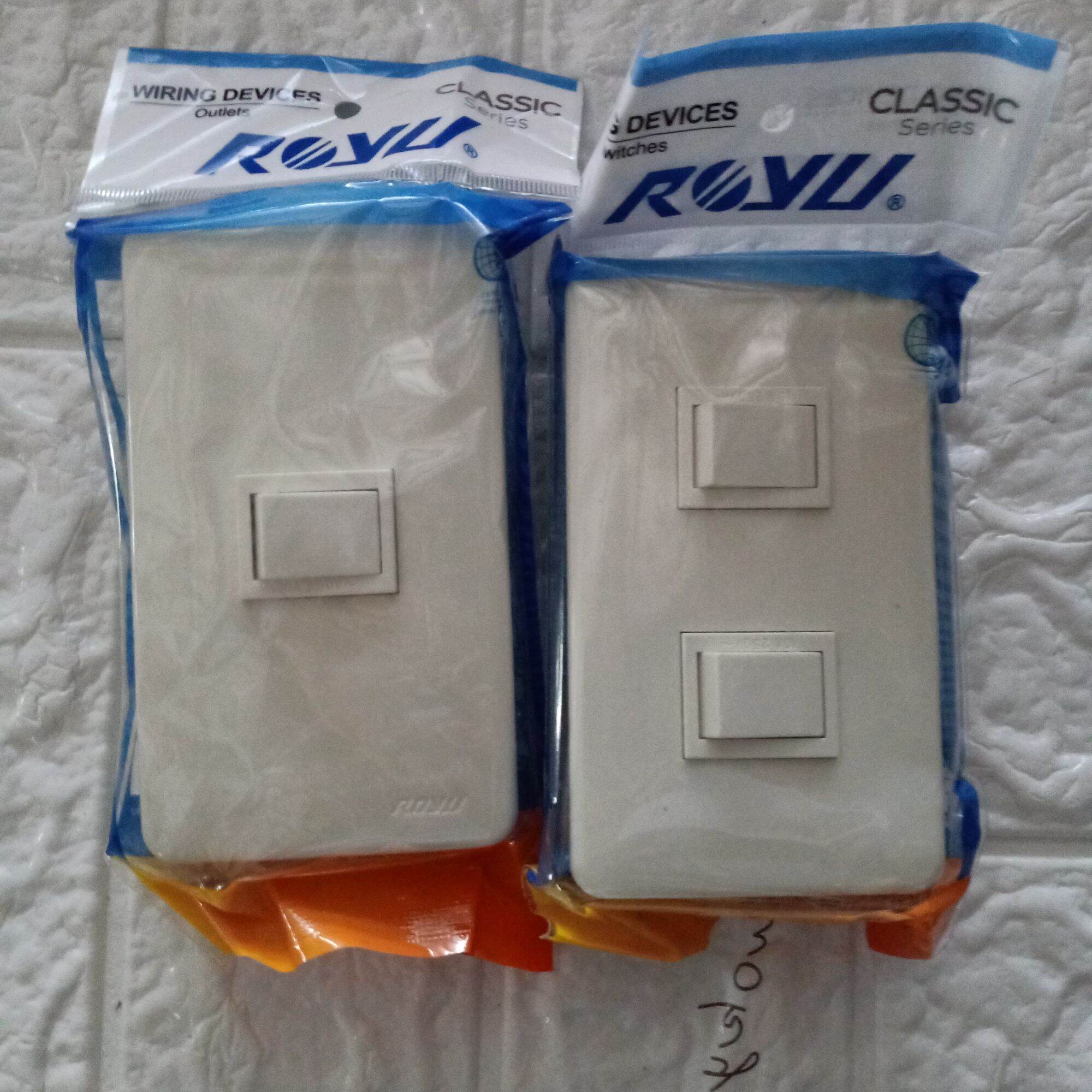 royu classic 3 -way wiring devices switches 1gang,2gang, switch | Lazada PH