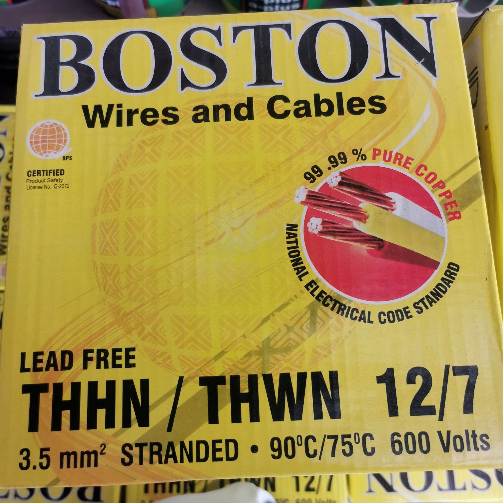 Boston Cables THHN/THWN Wire Electrical Wire 1 box Random color 14/7 2 ...