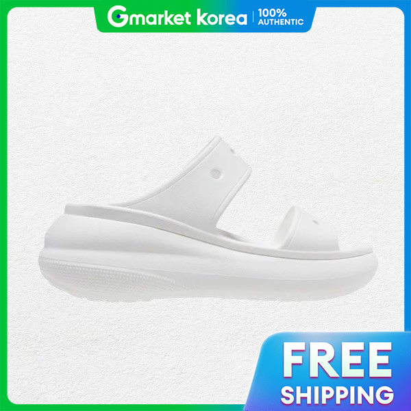 Crocs | Classic Crush Unisex Slippers 207670-100 | Lazada PH