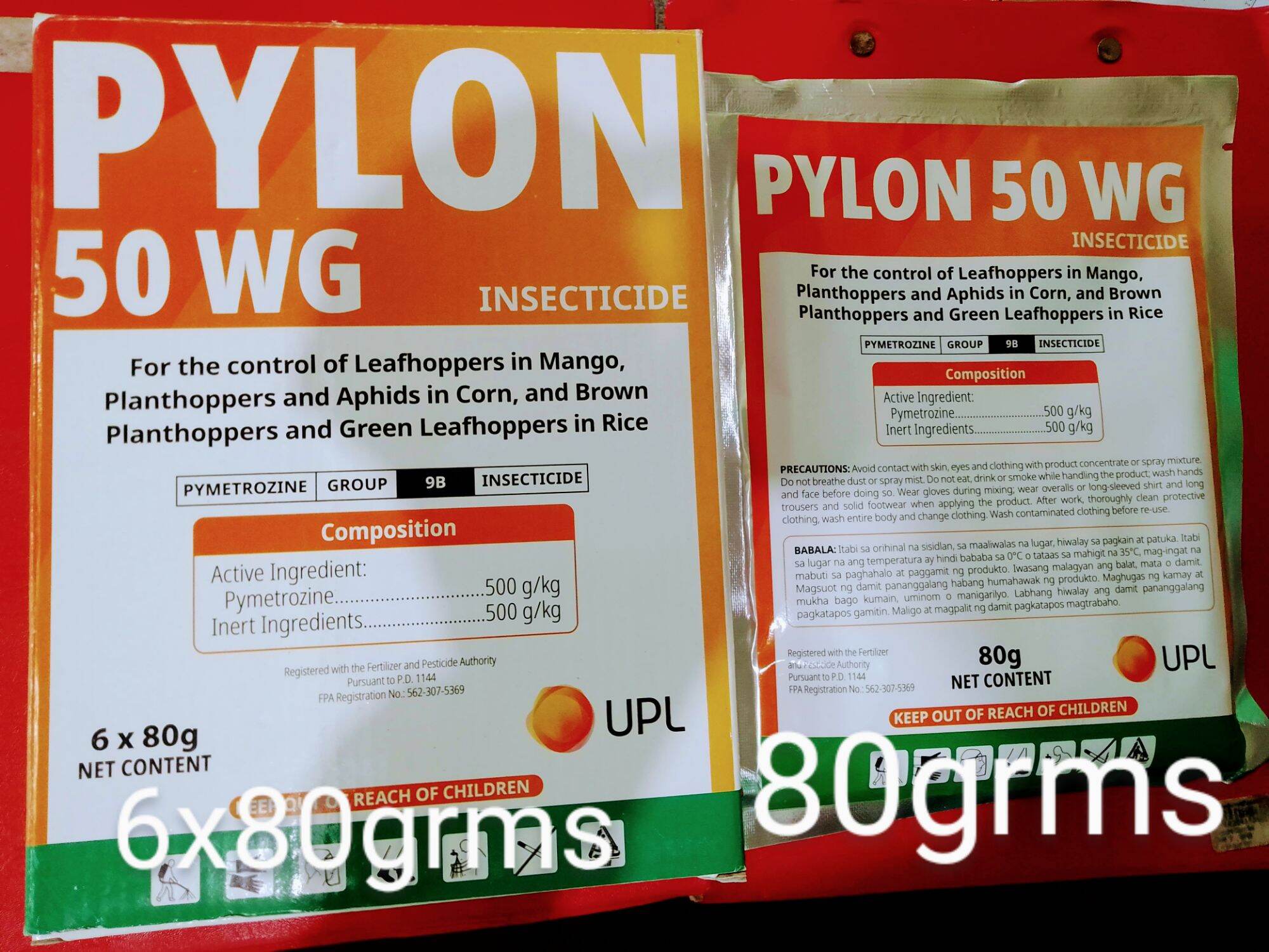 PYLON 50 WG PYMETROZINE INSECTICIDE(6X80GRMS/80GRMS)BY UPL | Lazada PH