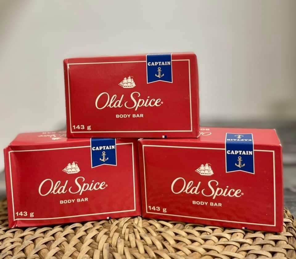 authentic old spice captain bar body soap 3 bars / body spray / body ...