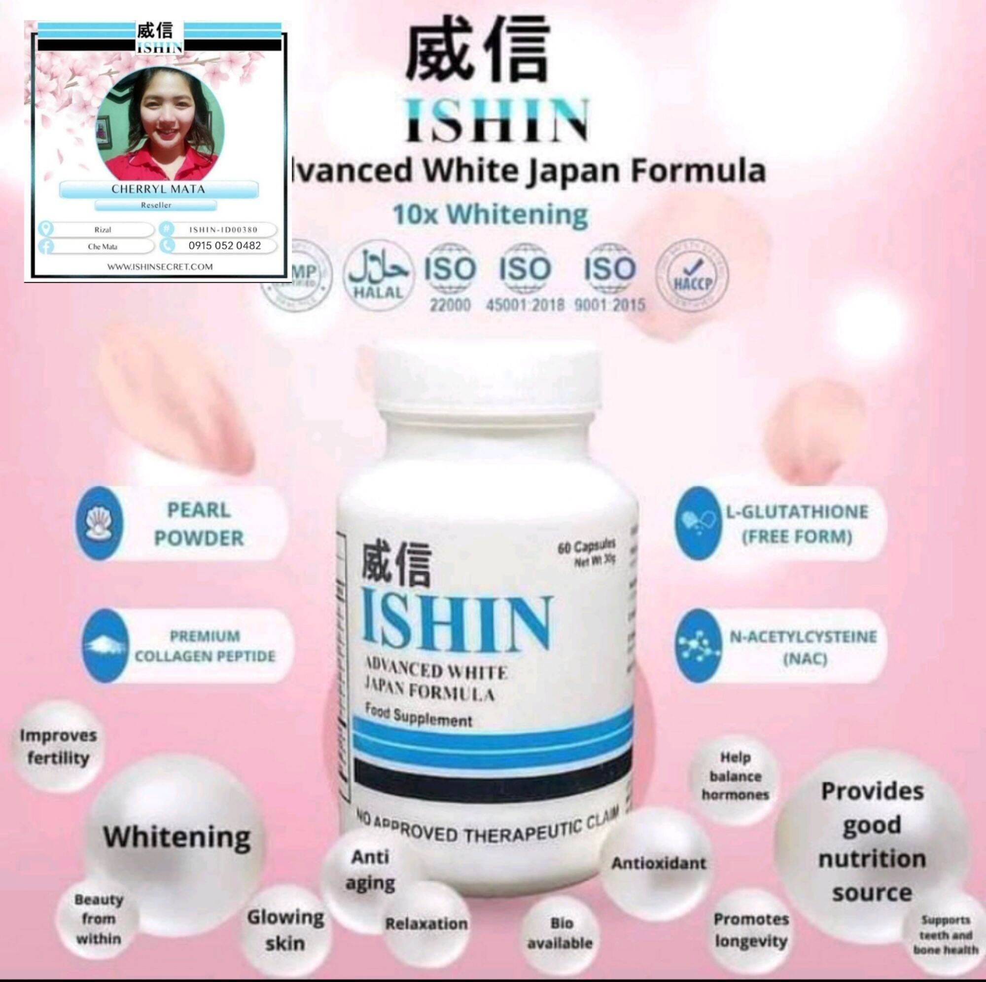 CBH - ISHIN Glutathione / Japan Formula / 60capsule | Lazada PH