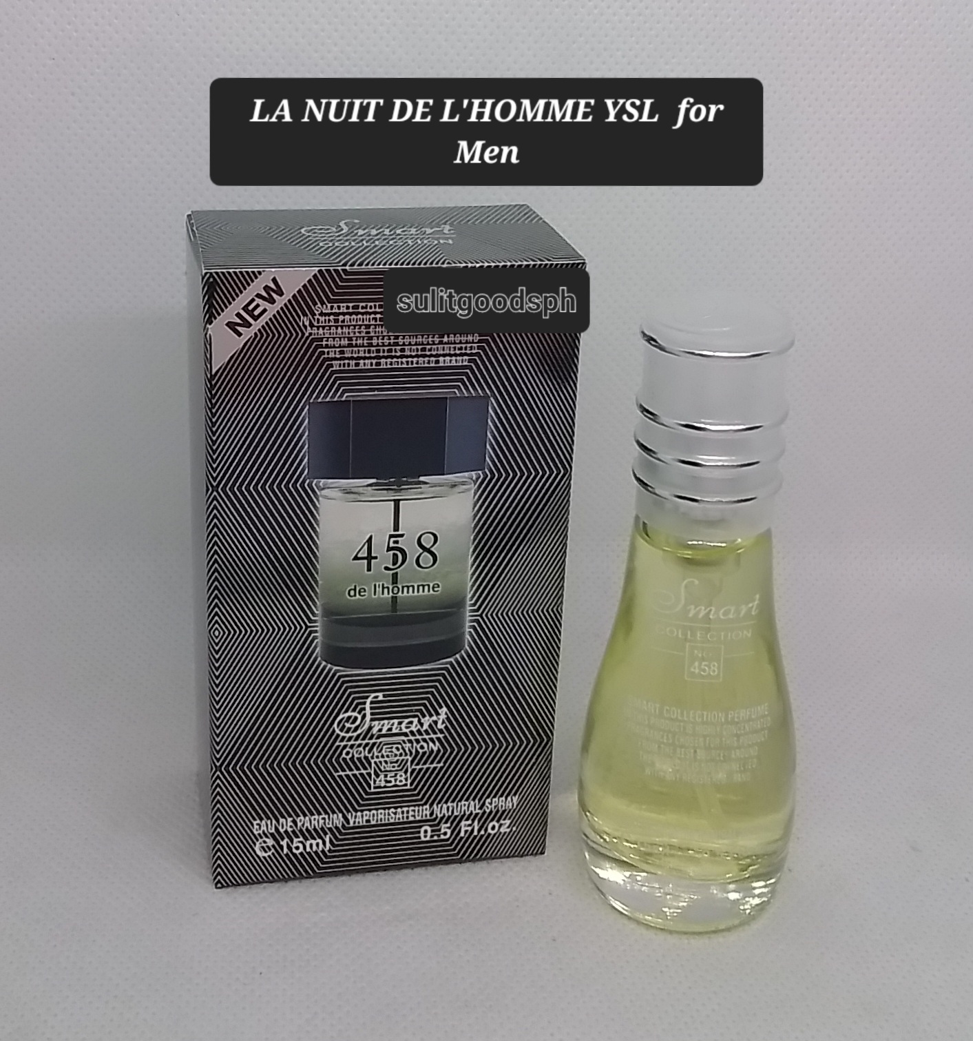 SMART COLLECTION PERFUME NO. 458 FOR MEN 15 ML EDP | Lazada PH