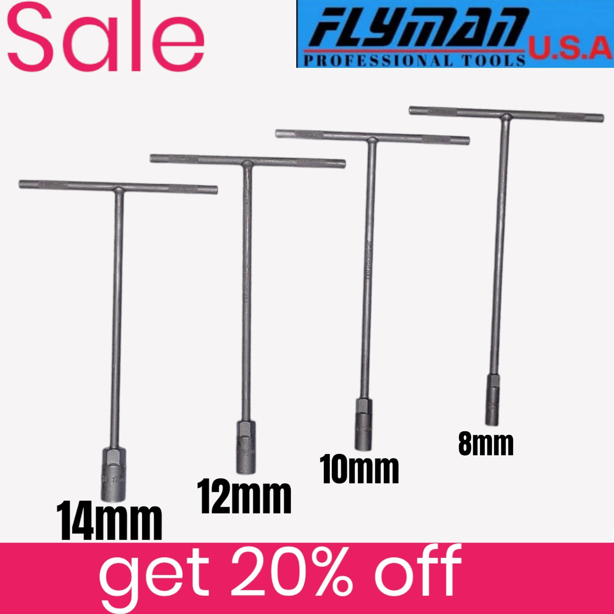T-Wrench 12 inch Long 8,10,12,14mm Flyman USA Original | Lazada PH