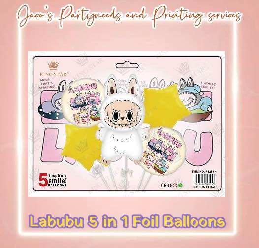 Labubu Balloons Labubu hbd Banner Labubu foil balloons Labubu ...