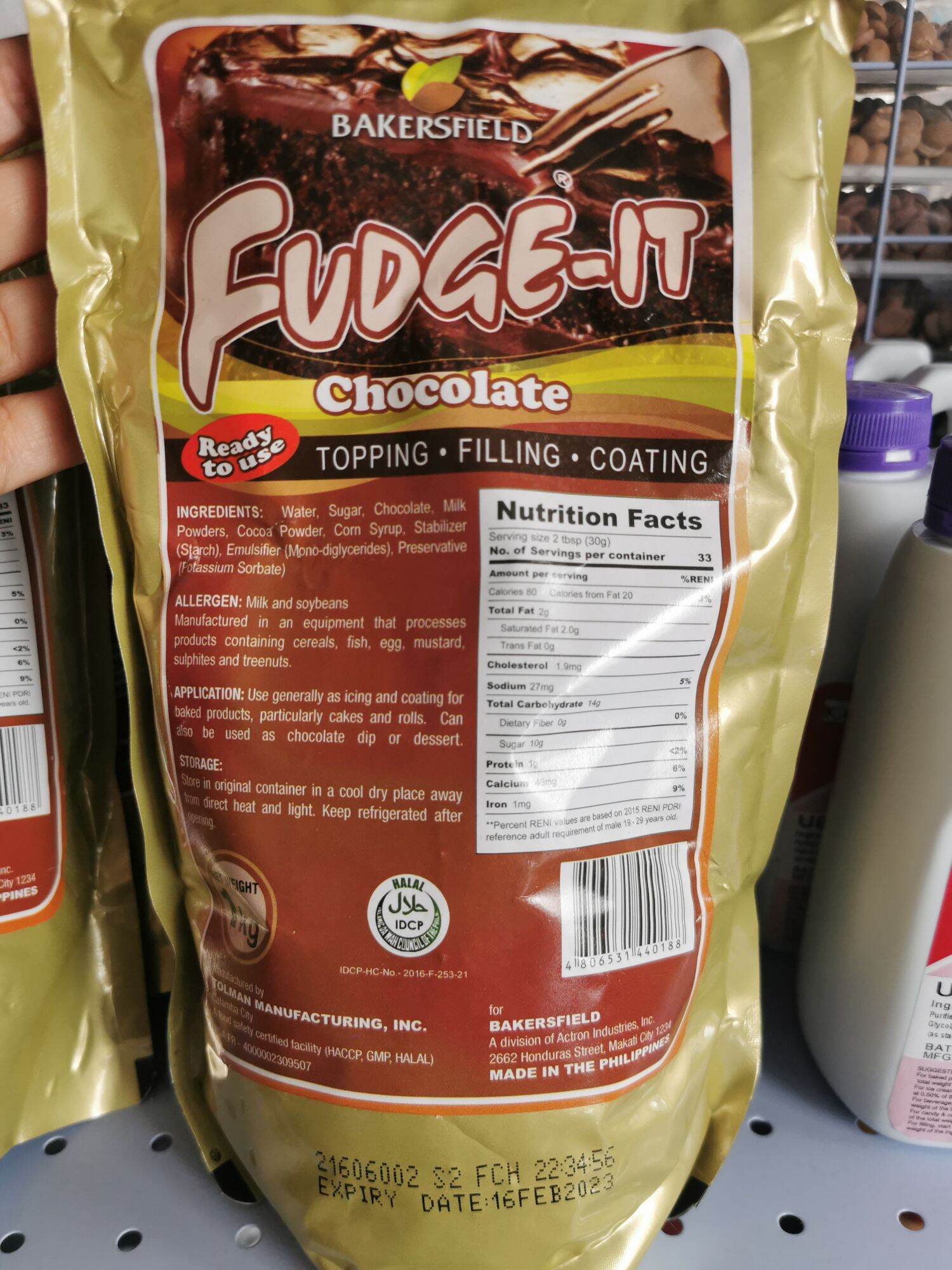 Bakersfield Fudge-it Chocolate | Lazada PH