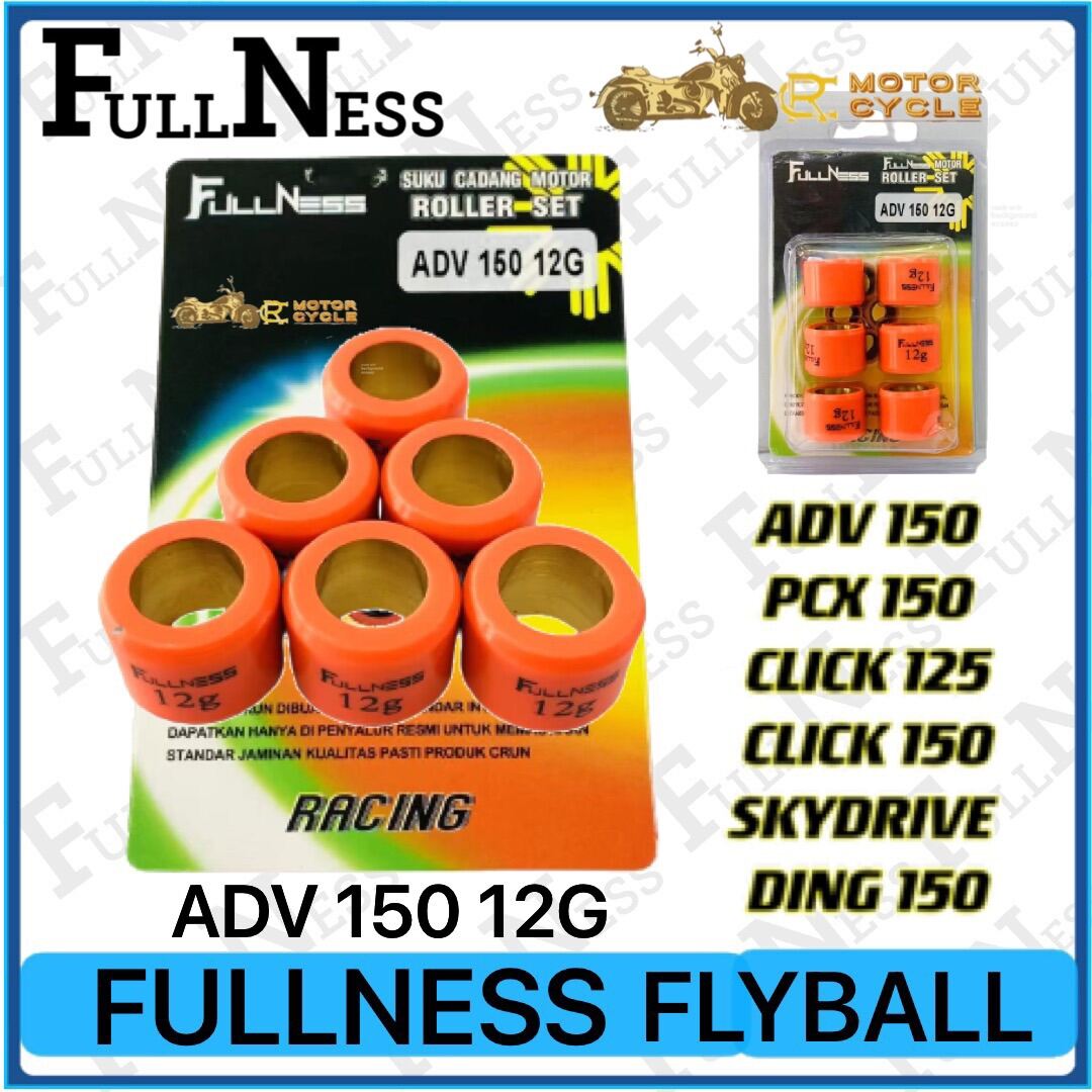 Fullness Flyball Roller Set For ADV 150 PCX 150 CLICK 125 CLICK 150 ...