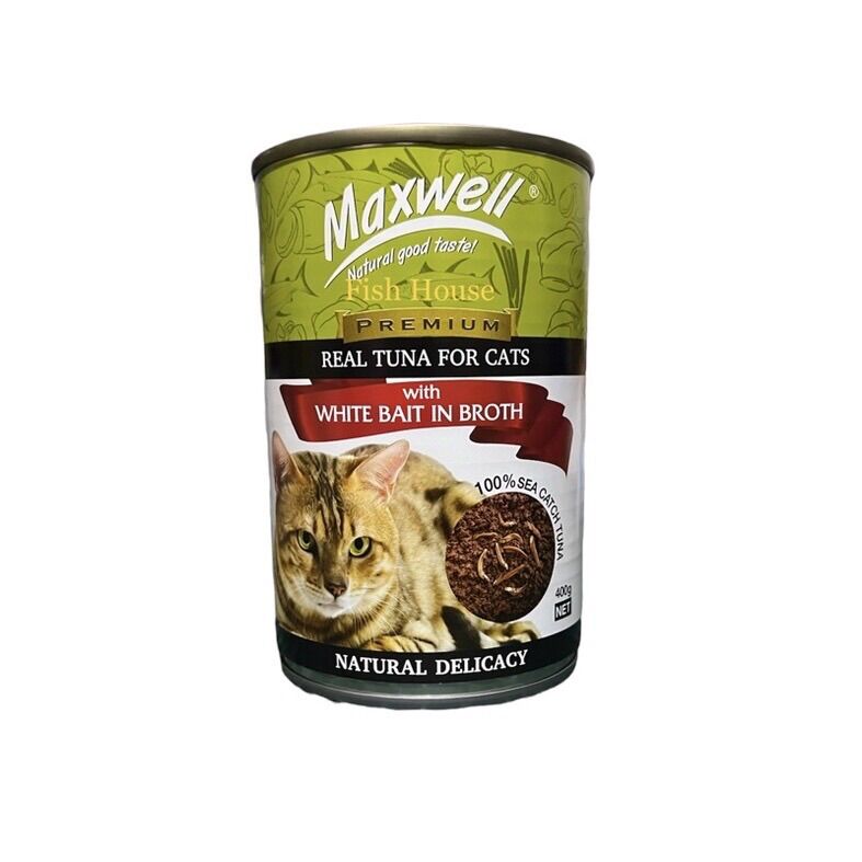 Maxwell Cat Can Tuna Whitebait Broth 400g (set of 12) | Lazada PH