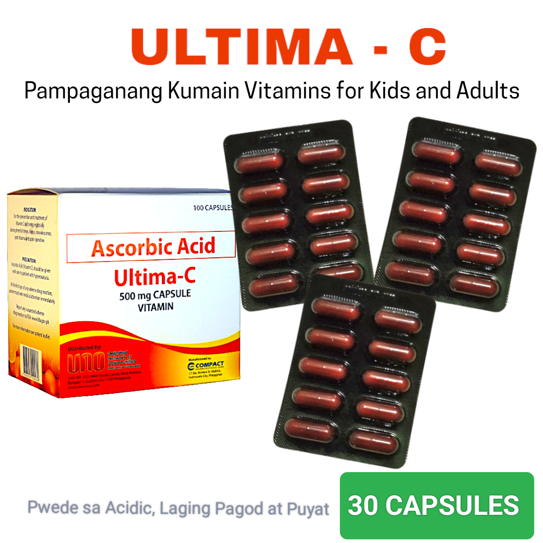 ULTIMA C VITAMINS 30 CAPSULES Pampataba / Pampaganang Kumain Vitamins ...