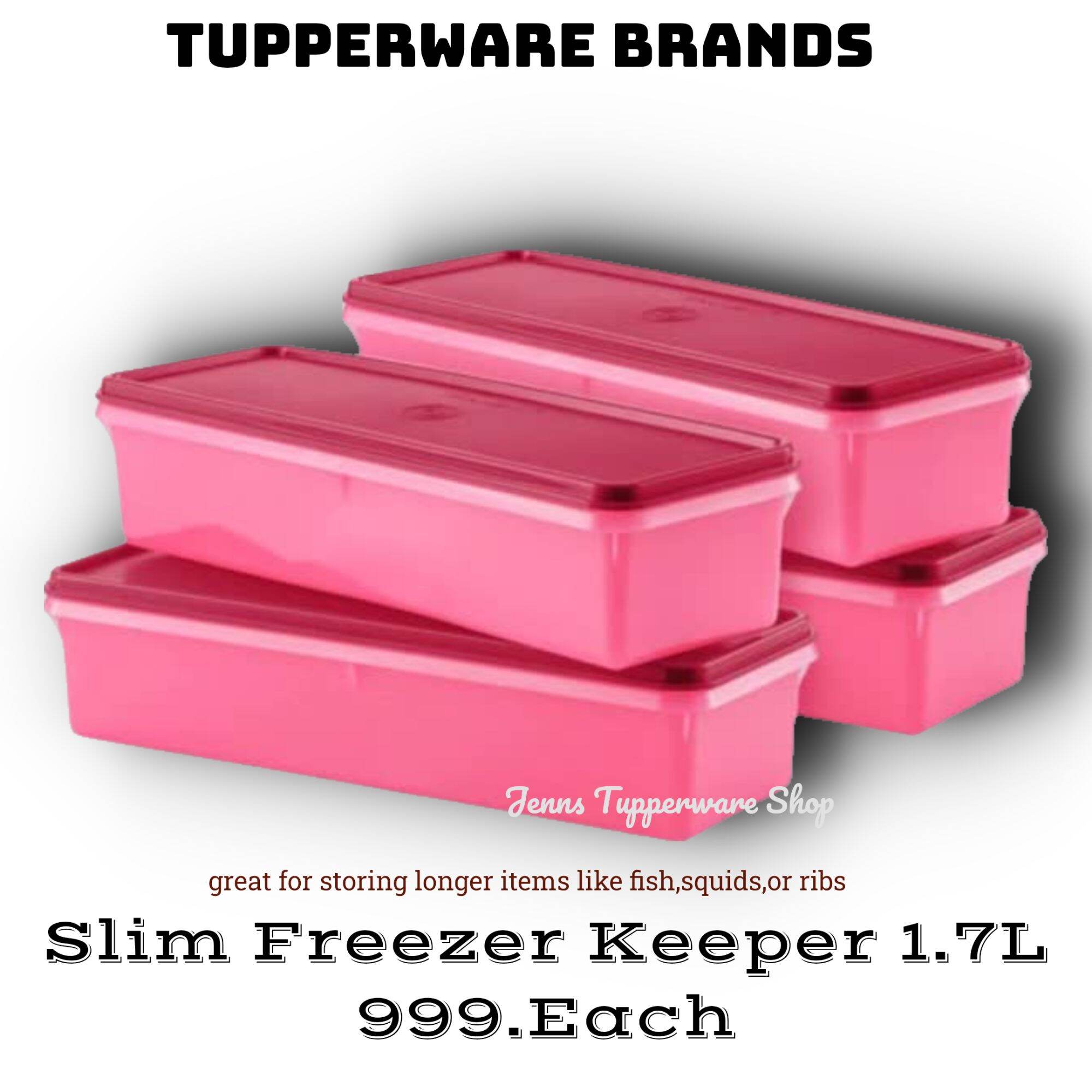 Tupperware Slim Freezer Keeper 1.7L/Frozen Goods Keeper/Organizer/Good ...