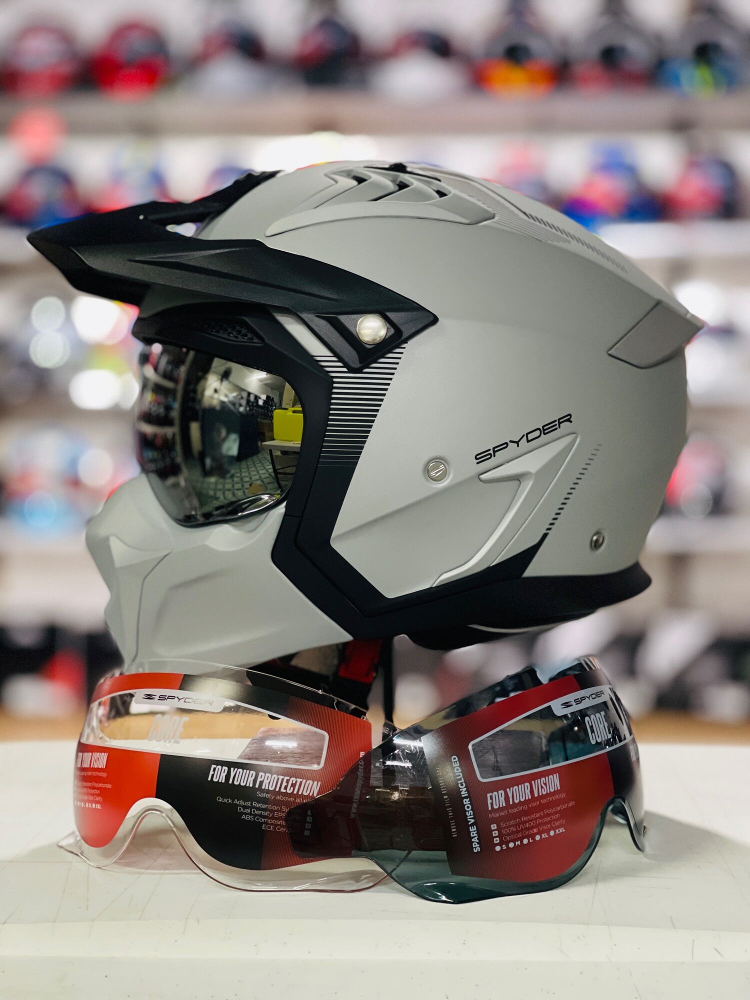 SPYDER CORE Dual Sport Helmet with Free 2 Visors | Lazada PH