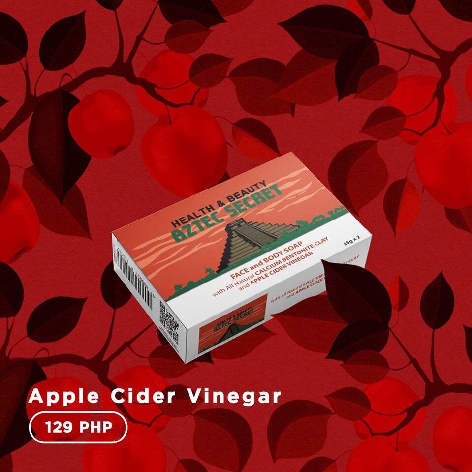 AZTEC SOAP ALL NATURAL BENTONITE CLAY AND APPLE CIDER VINEGAR 130g ...