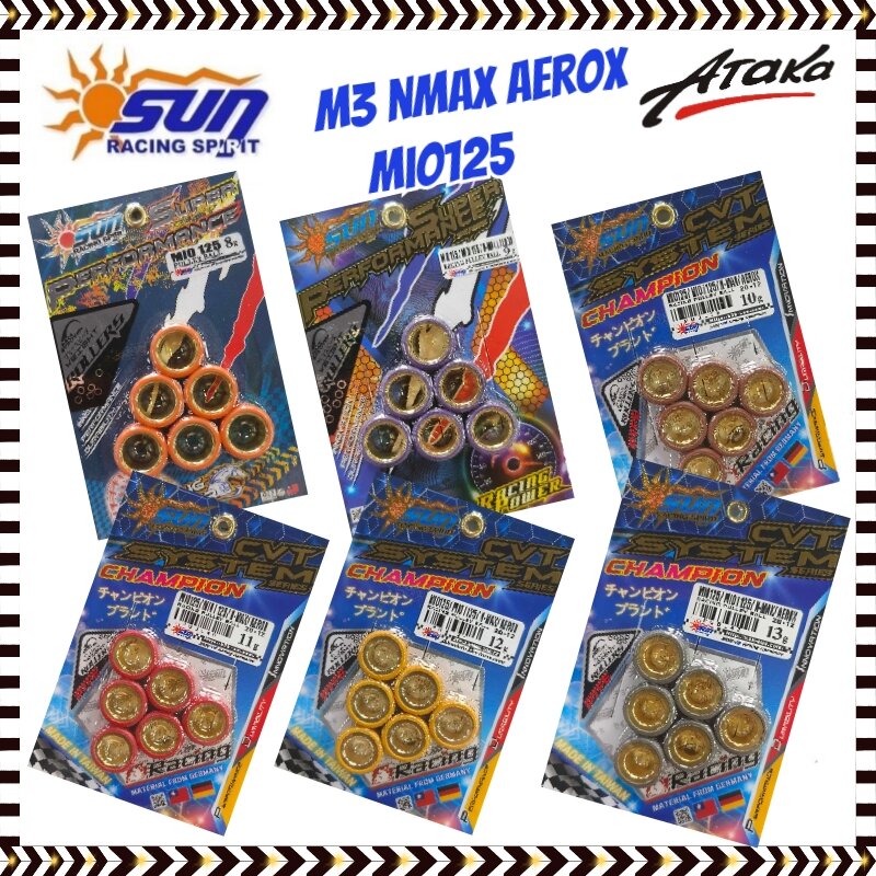 SUN RACING FLYBALL FOR MIO I125/SOUL I125/NAMAX/AEROX 8G/9G/10G/11G/12G ...