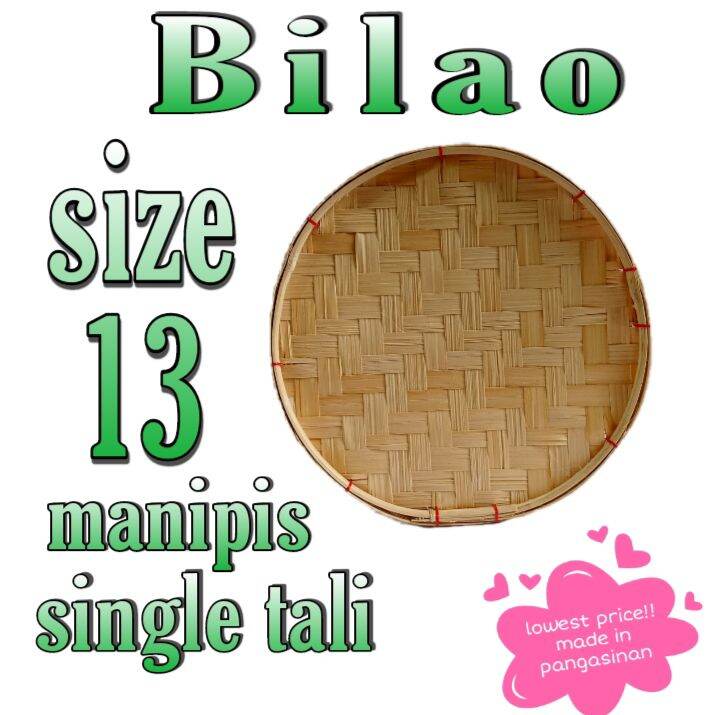 Bilao size 13 manipis single tahi(sold per piece) | Lazada PH
