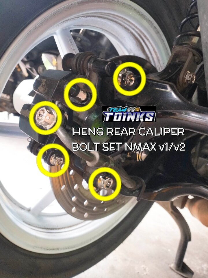 HENG REAR CALIPER BOLT SET FOR NMAX v1/v2/v2.1 | Lazada PH