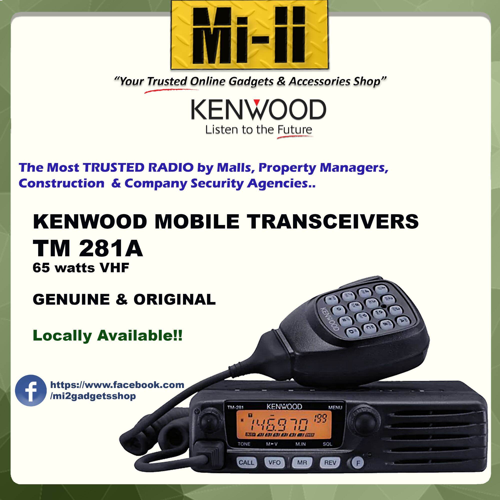 KENWOOD MOBILE RADIO , KENWOOD TM 281A, VHF base radio | Lazada PH