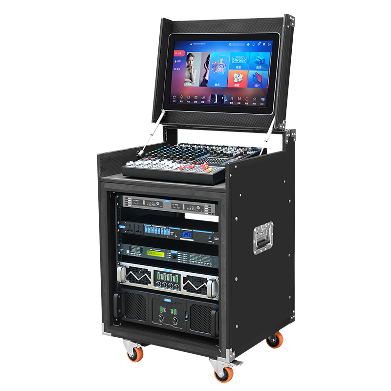 Household Professional Ktv8u Flight Case 12U Stage Mixer Rack Amplifier ...