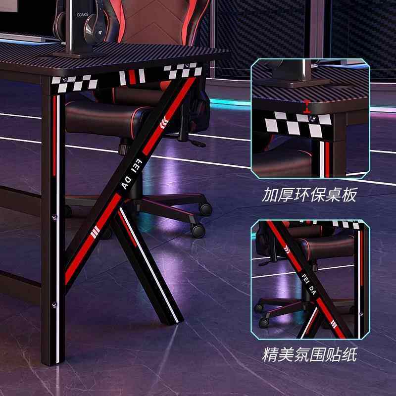 E-Competitive Gaming Desk Set Home Office Desktop Computer Table ...