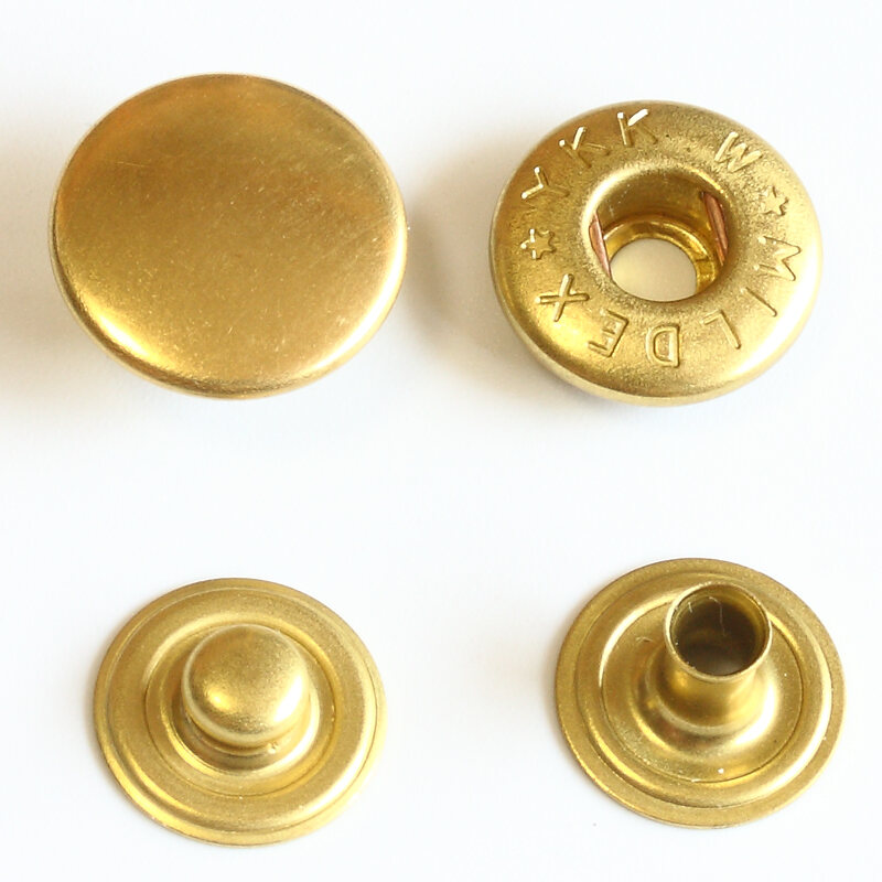 Authentic Japanese YKK Pure Brass Snap Fastener S Spring Sw35 + 20L ...