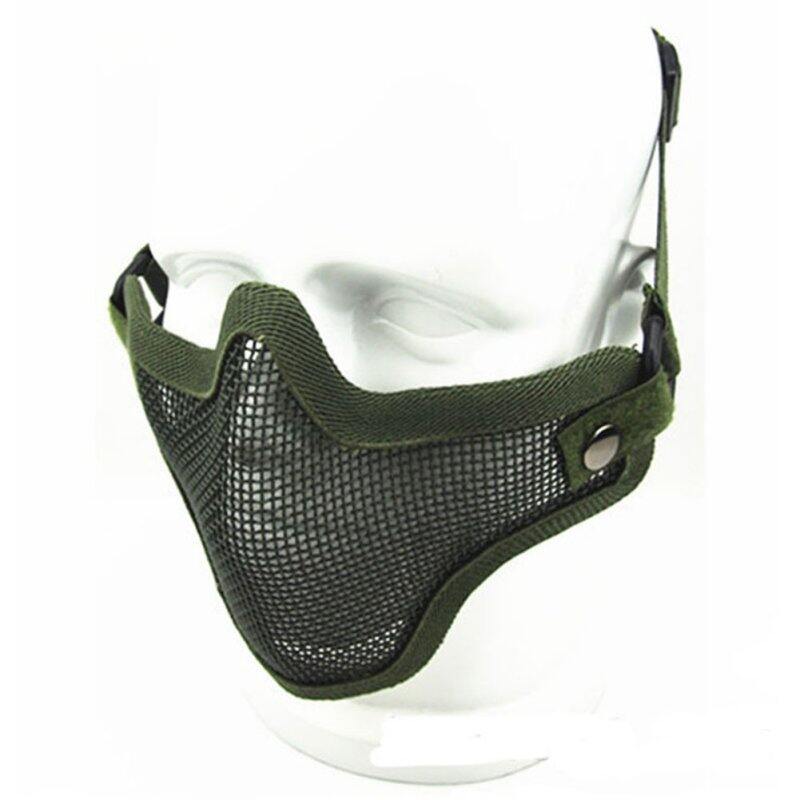 Field Wargame Tribal Mask Half Face Net Mesh Hunting Tactical ...