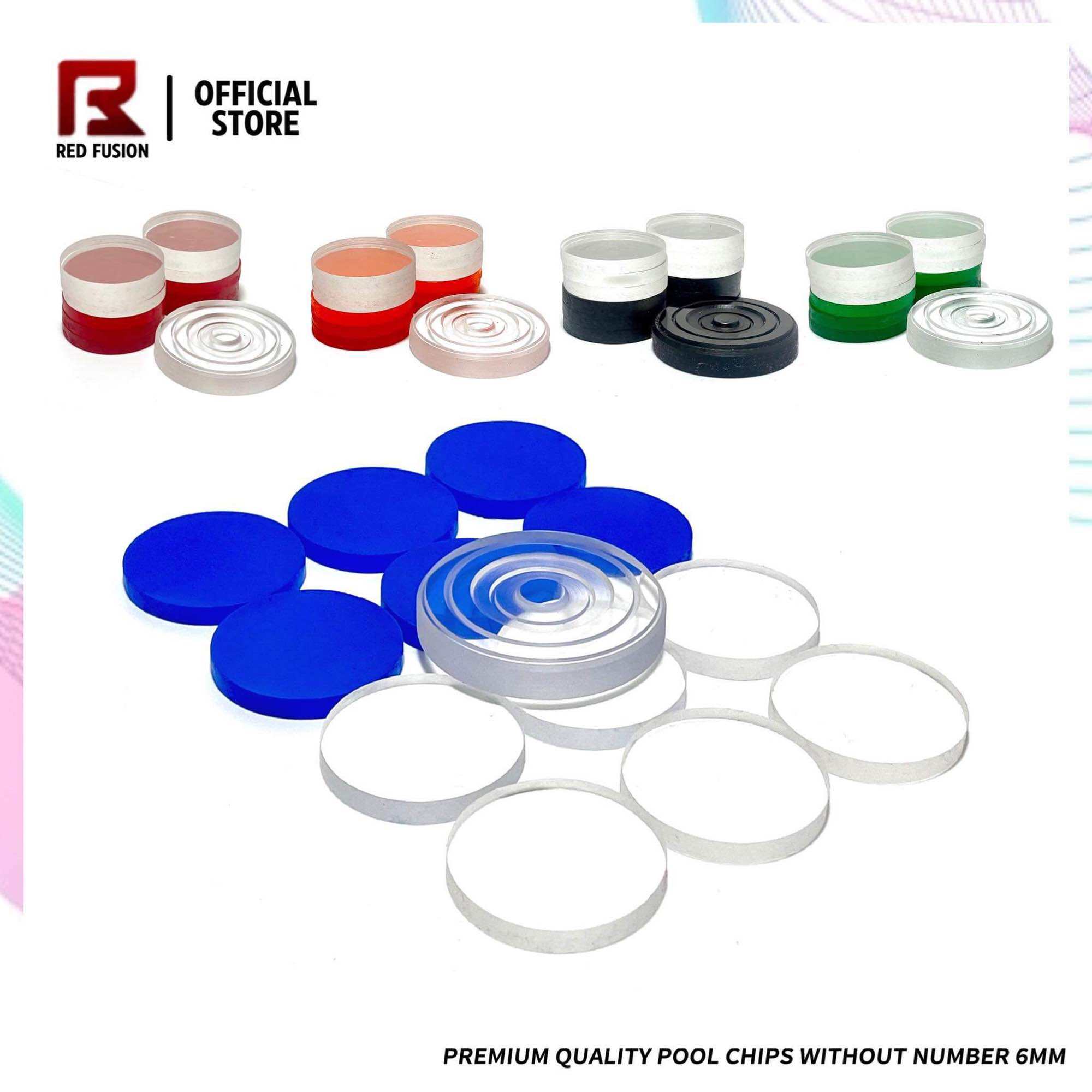 Pool Chips without Number, Premium Quality, 6mm thickness, Assorted ...