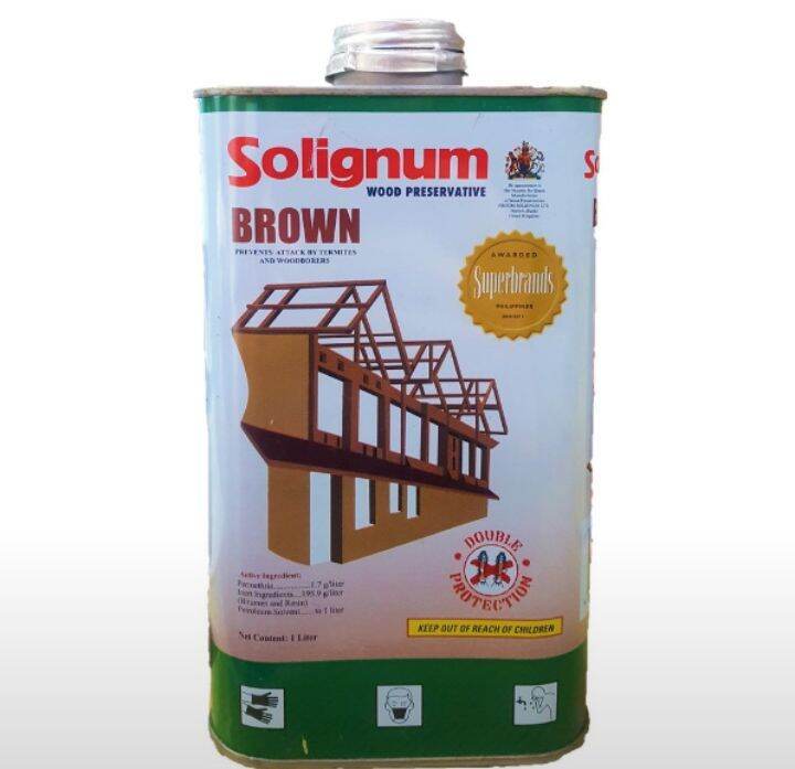 SOLIGNUM WOOD PRESERVATIVE FOR TERMITES CONTROL 1 LITER BROWN ...
