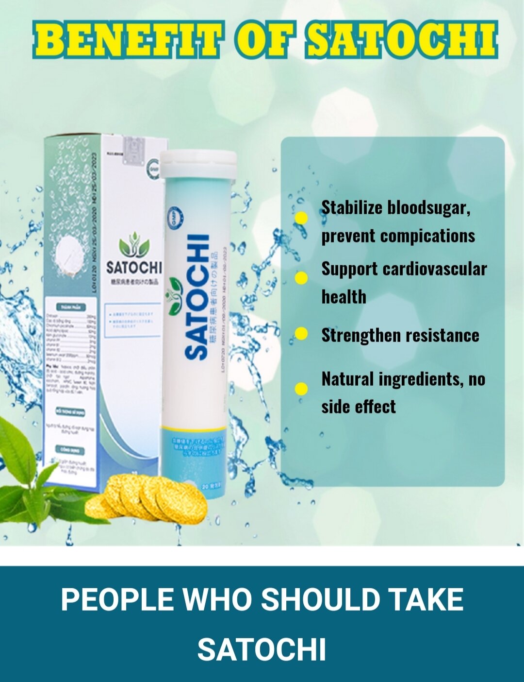 Satochi Diabetic Stabelize Blood Sugar ( no need for insulin) fromJapan ...