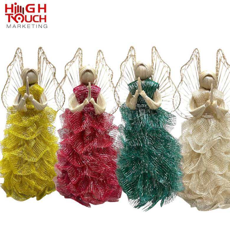 Native Abaca 12 Inches Ruffle Angel Perfect for Belen and Christmas ...
