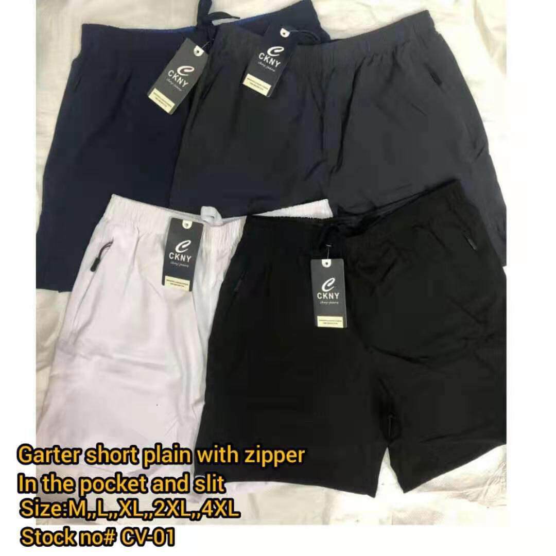 High Quality Garterize Short Plain Zipper Pocket (#CV-01) | Lazada PH