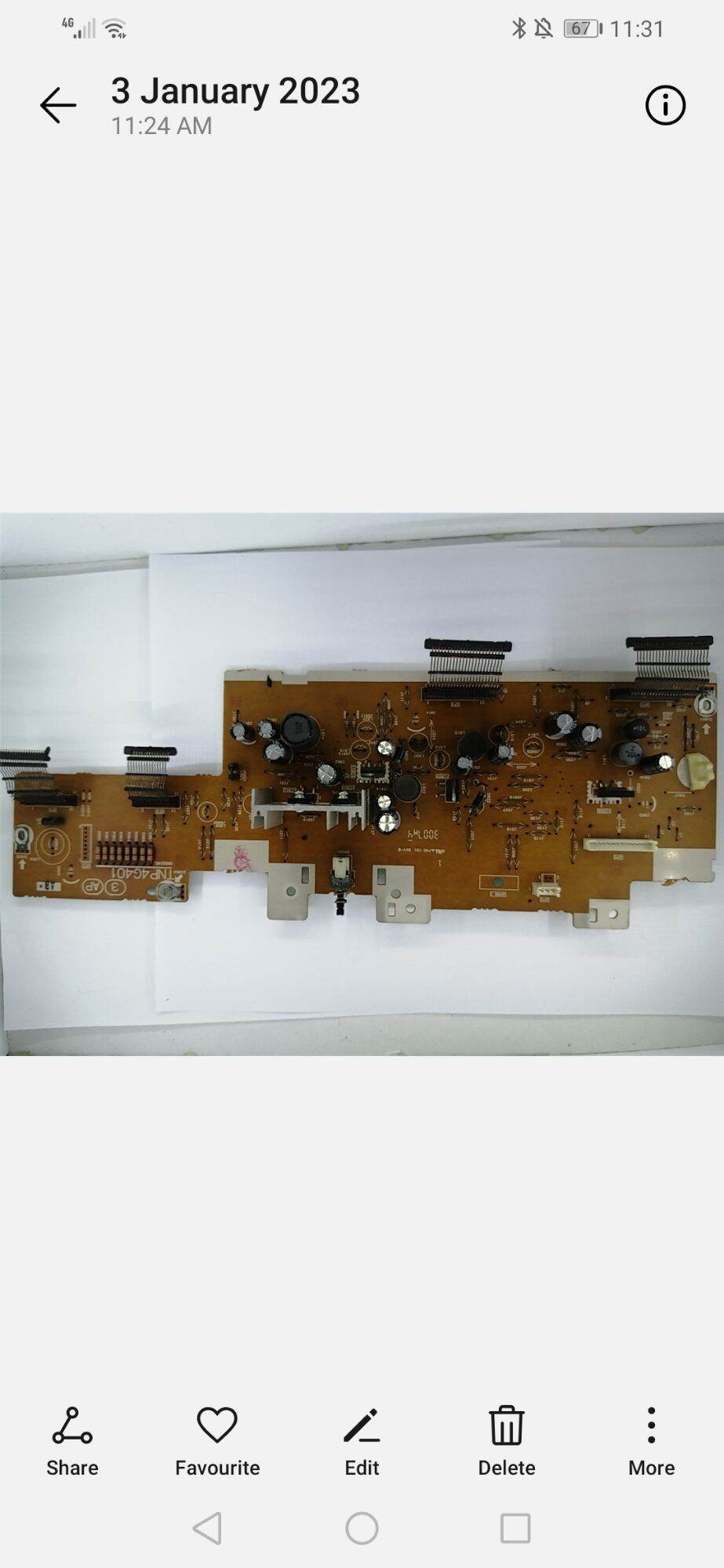 Panasonic lcd TV control board. MODEL :TX-32LE7M.power rating AC 110 ...