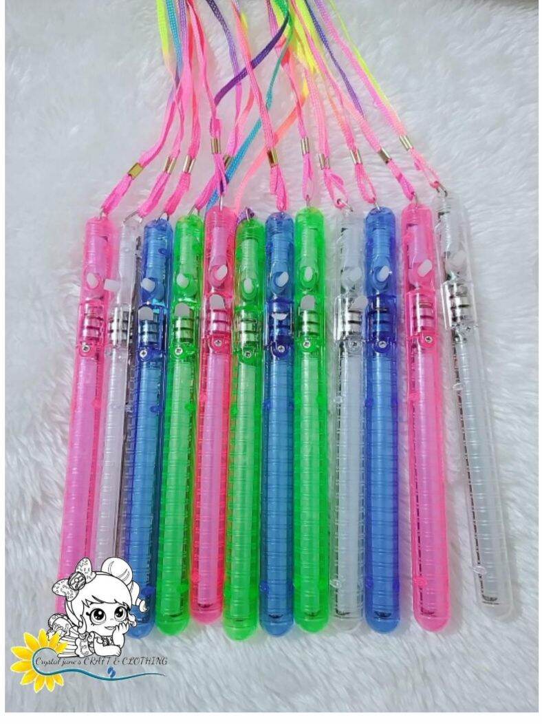 Transparent Multi Color Flashing Stick Kpop Penlight lights tick ...