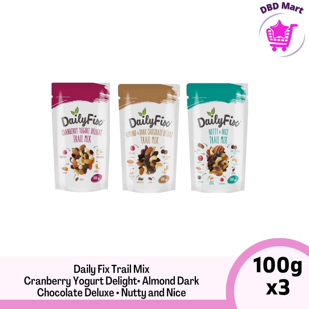 Daily Fix • Trail Mix • Cranberry Yogurt Delight• Almond Dark Chocolate ...