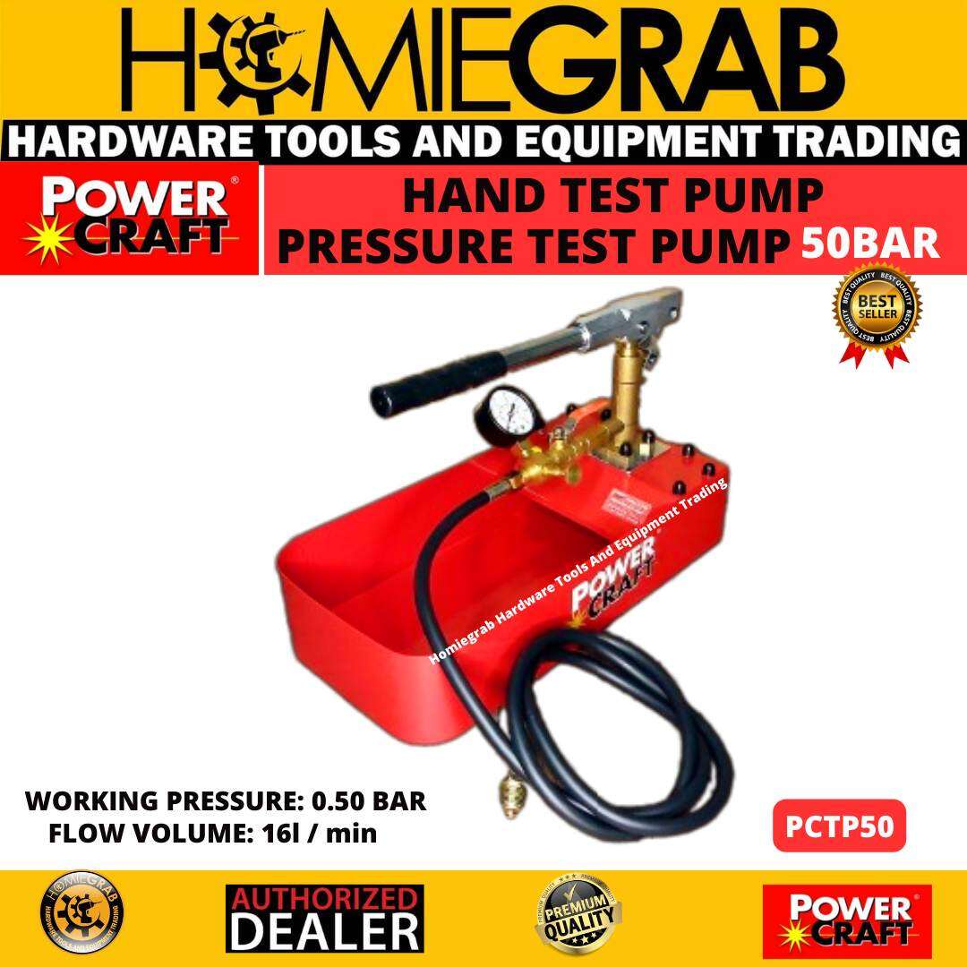POWER CRAFT HAND TEST PUMP / PRESSURE TEST PUMP 50BAR‼️PCTP 50‼️ ...
