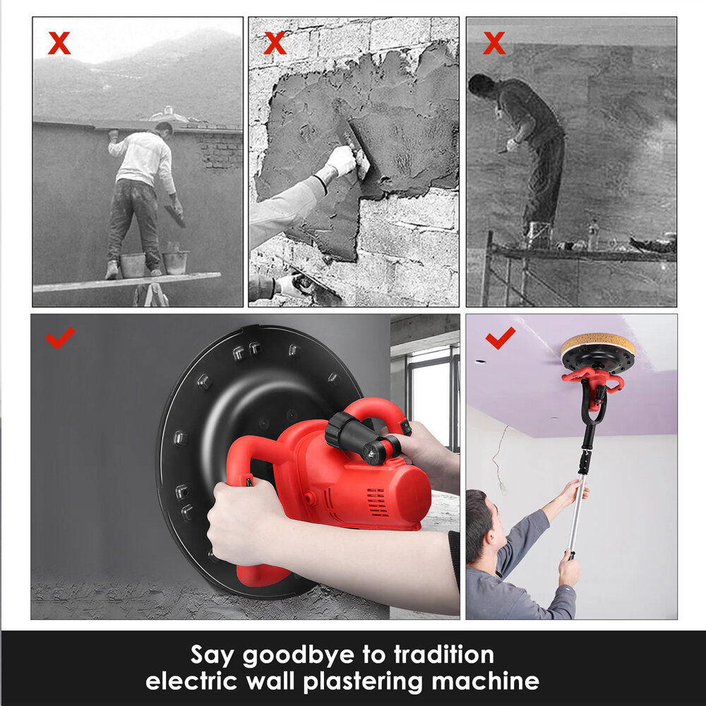 3500W Electric Cement Polisher Wall Plaster Concrete Cement Mortar ...