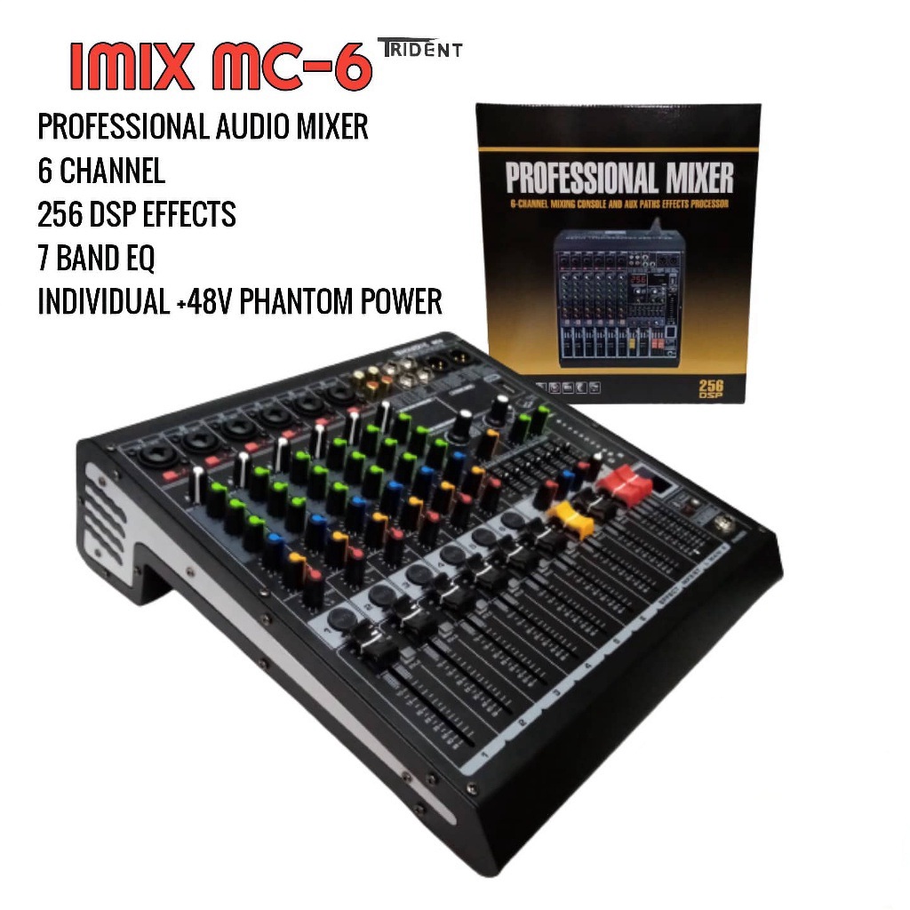 iMix MC-6 Professional 6 Channel Mixer Original | Lazada PH