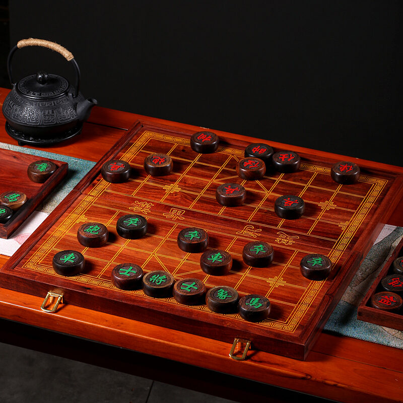 Rosewood Chinese Chess Solid Wood Large High-End Folding Chessboard ...