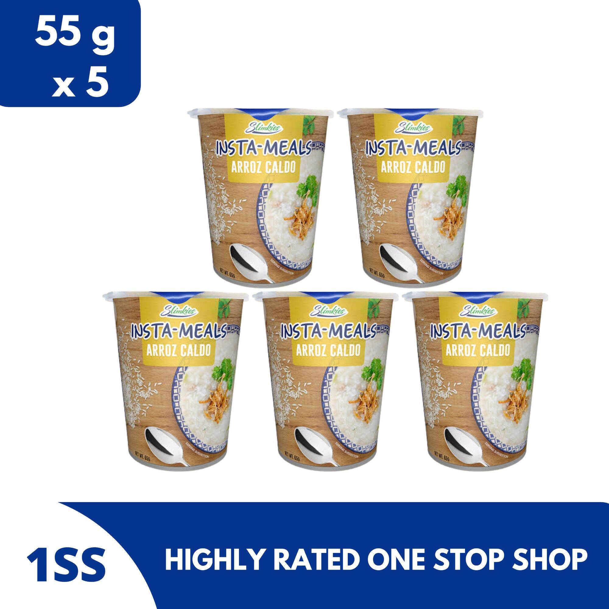 Slimkies Insta Meals Aroz caldo, 55g set of 5 | Lazada PH