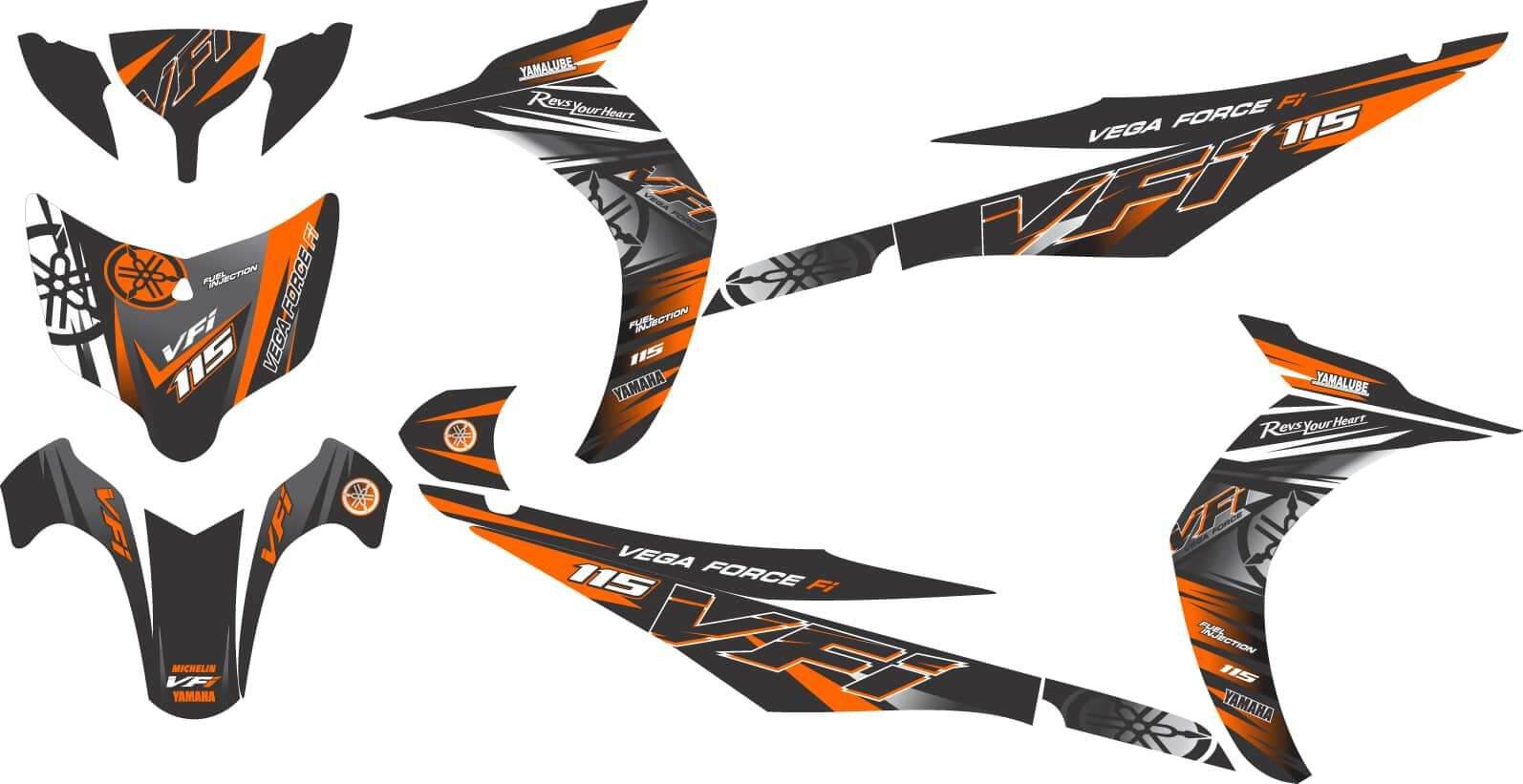 DECALS GLOSS & MATT LAMINATED FOR VEGA FORCE CLASSIC/VEGA FORCE FI ...