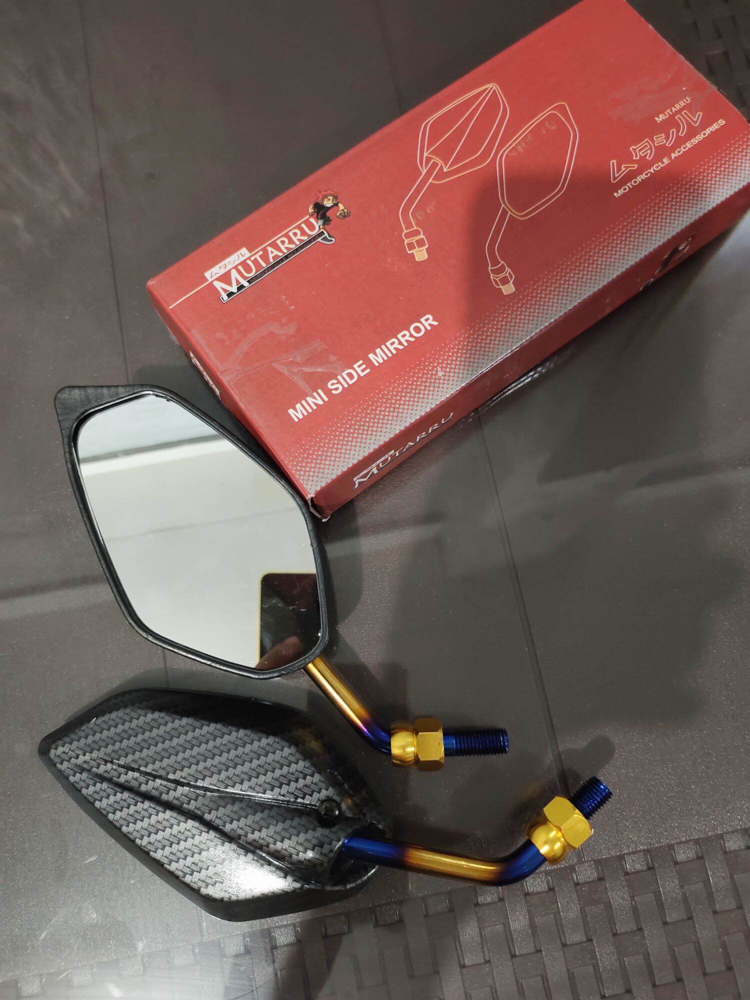 Mini side mirror 10mm (Walang grado) | Lazada PH